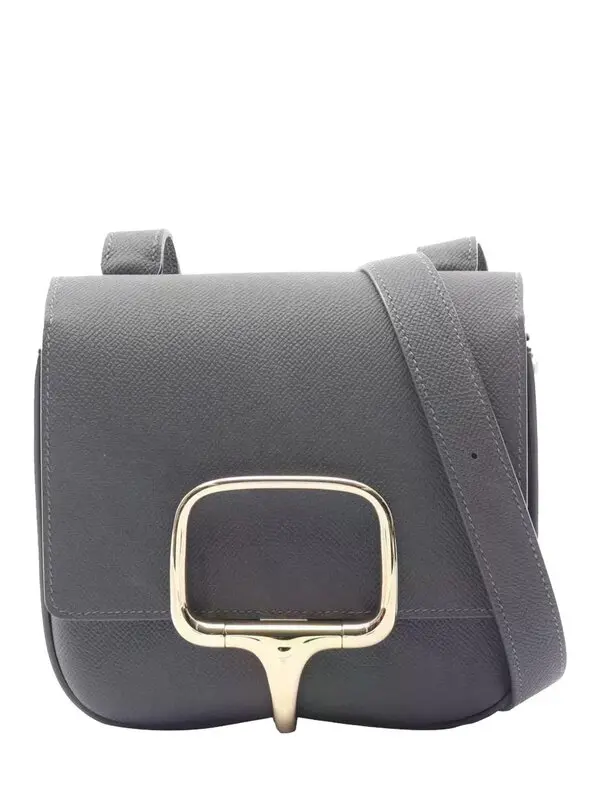 Hermès 2024 Mini Epsom Della Cavalleria Crossbody Bag - Grey