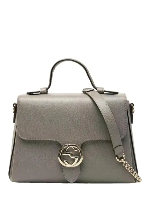 Gucci Interlocking G Satchel - Grey
