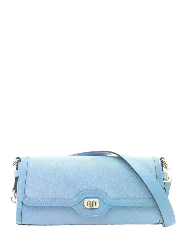Gucci Gg Canvas Small Luce Crossbody Bag - Blue