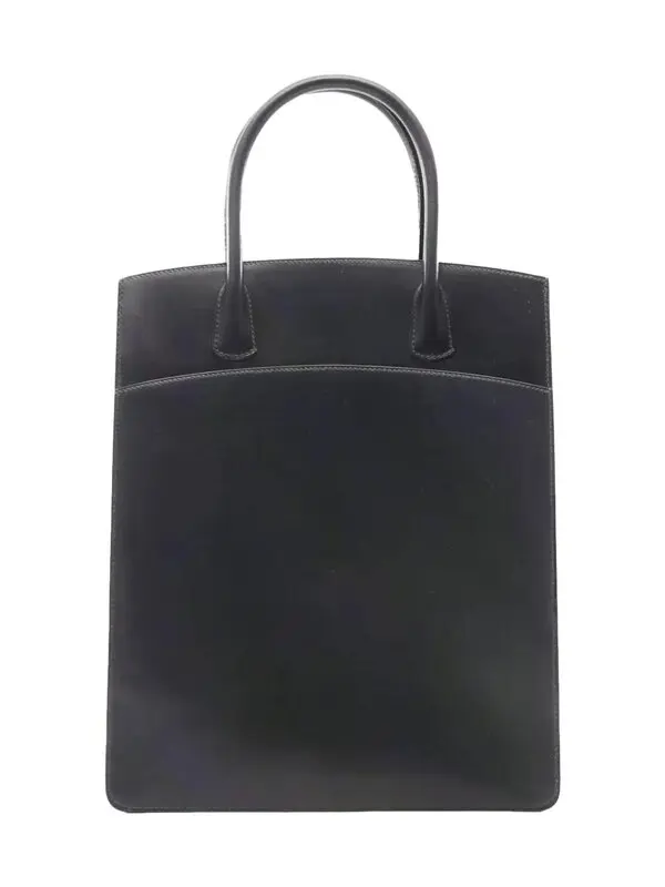 Hermès 2003 Box Calf Bus Up Tote Bag - Blue
