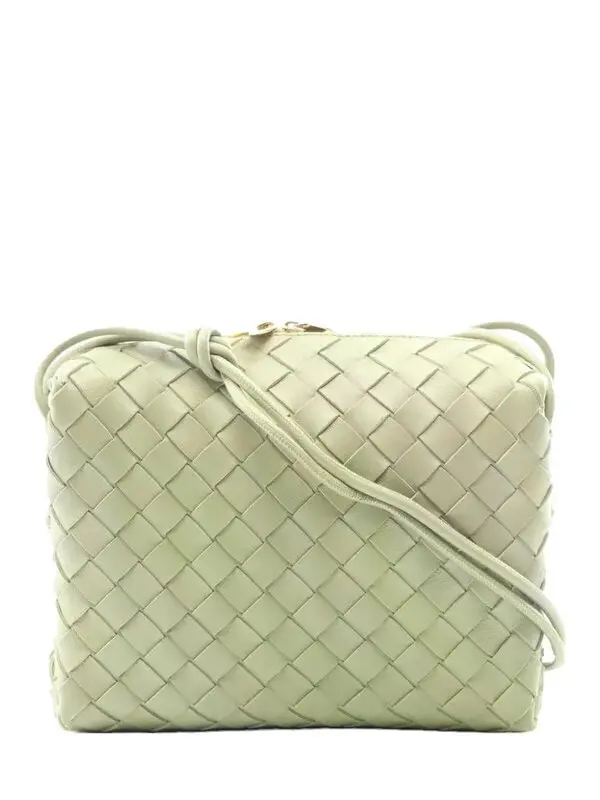 Bottega Veneta Small Intrecciato Camera Bag - Green