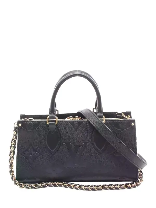 LOUIS VUITTON 2021-2026 Monogram Giant Empreinte Onthego East West Satchel - Black