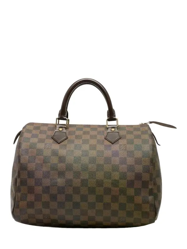 LOUIS VUITTON Damier Ebene Speedy 30 Boston Bag - Brown