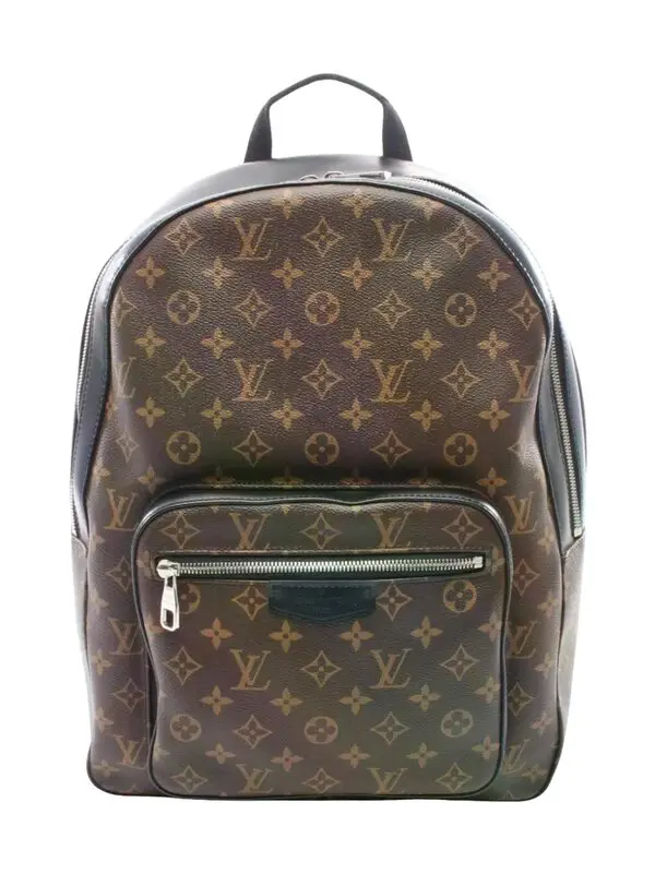 LOUIS VUITTON 2017 Monogram Macassar Josh Backpack - Brown