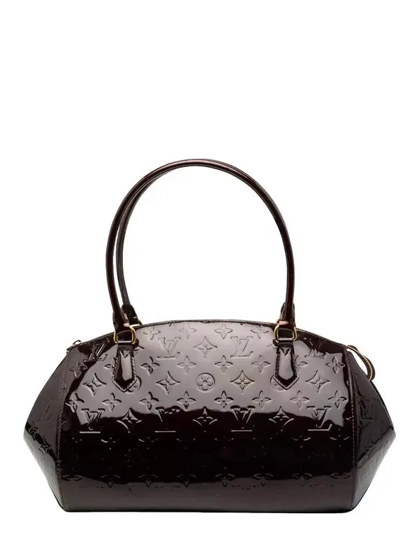 LOUIS VUITTON 2010 Monogram Vernis Sherwood Gm Handbag - Purple