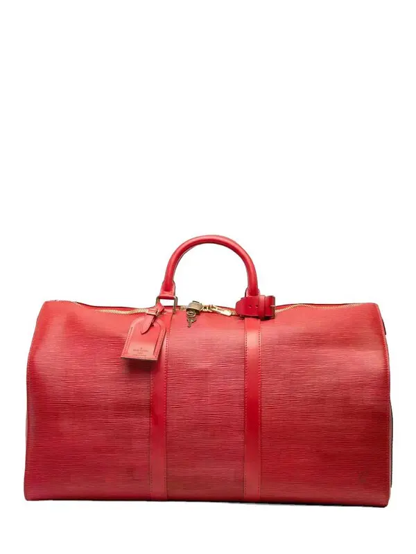 LOUIS VUITTON 1998 Epi Keepall 50 Travel Bag - Red