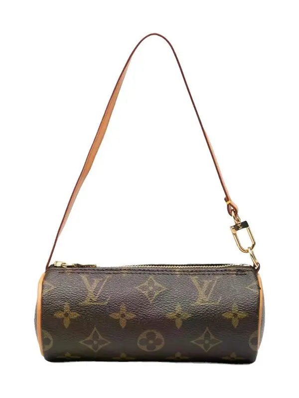 LOUIS VUITTON 2002 Monogram Papillon Pochette Handbag - Brown
