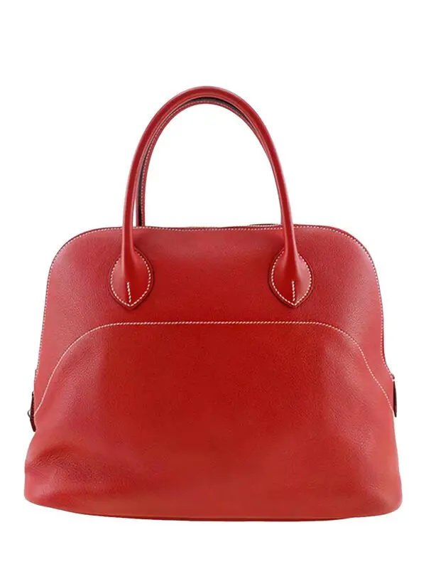 Hermès 2015 Clemence Bolide Relax 35 Handbag - Red