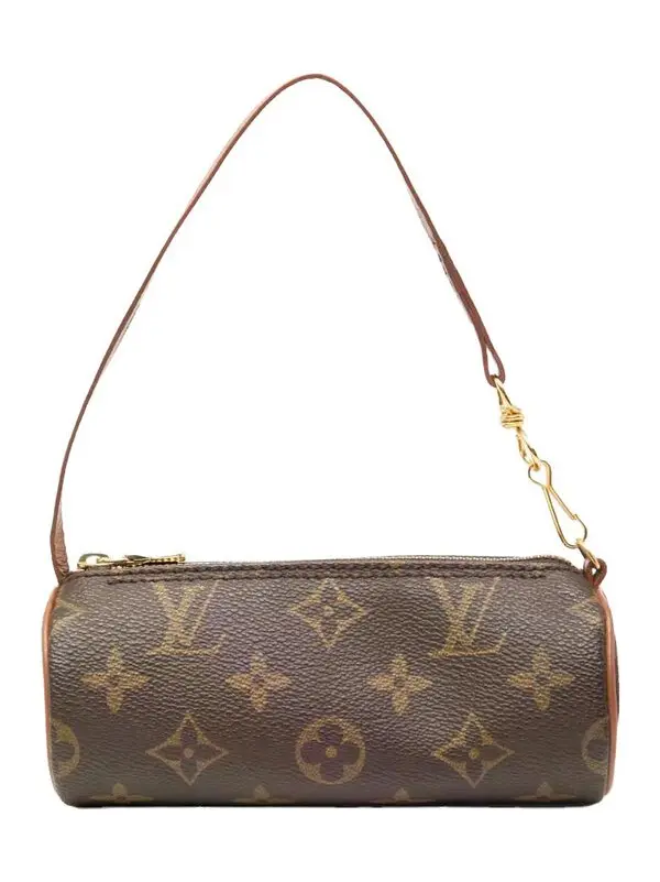 LOUIS VUITTON 1990-2026 Monogram Papillon Pochette Handbag - Brown