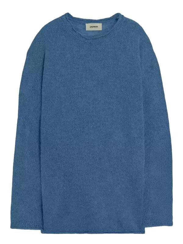 A PAPER KID Round-neck Sweater - Blue
