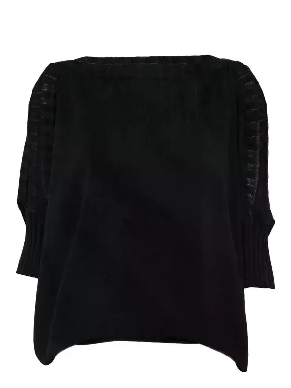 Liviana Conti Anouk Cut-out Sleeve Top - Black