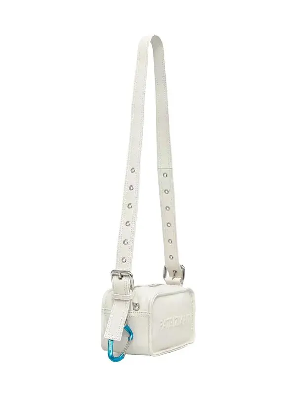 Patrizia Pepe Embossed Crossbody Bag - White