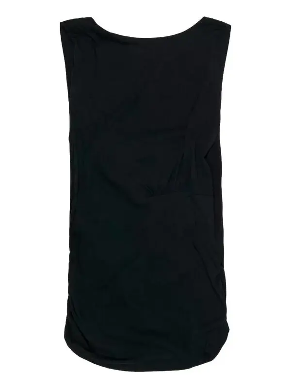 Bimba Y Lola Backless Ruched Tank Top - Black