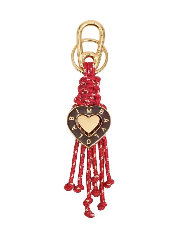 Bimba Y Lola Heart Motif Keyring - Red