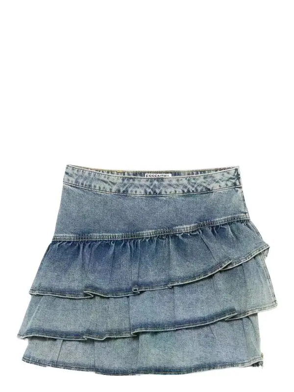 Essentiel Antwerp Tiered Mini Skirt - Blue