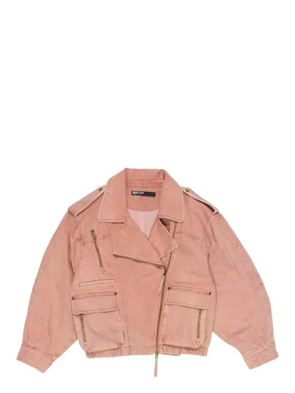 Bimba Y Lola Zip-up Denim Jacket - Pink