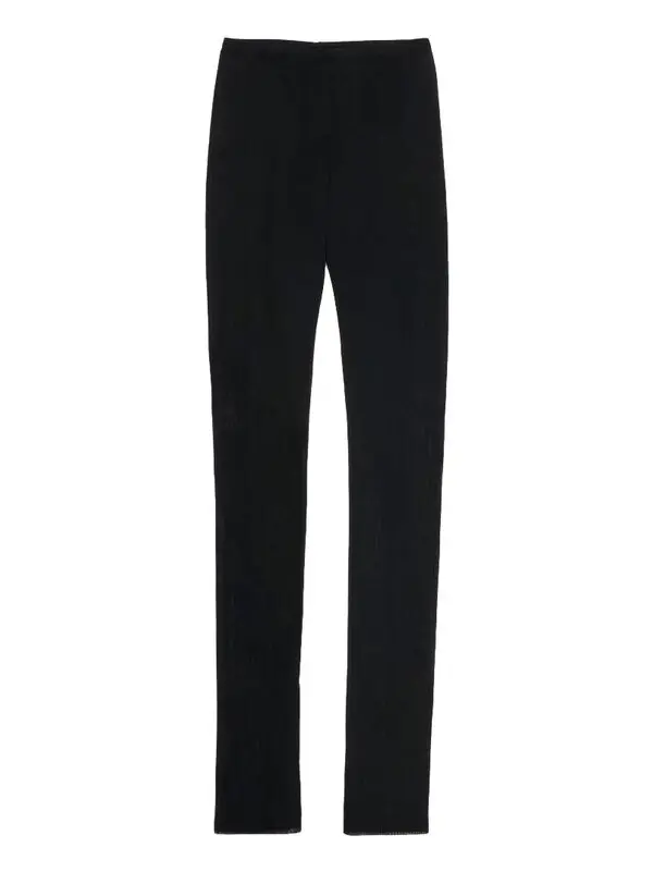 Bimba Y Lola Semi-sheer Leggings - Black