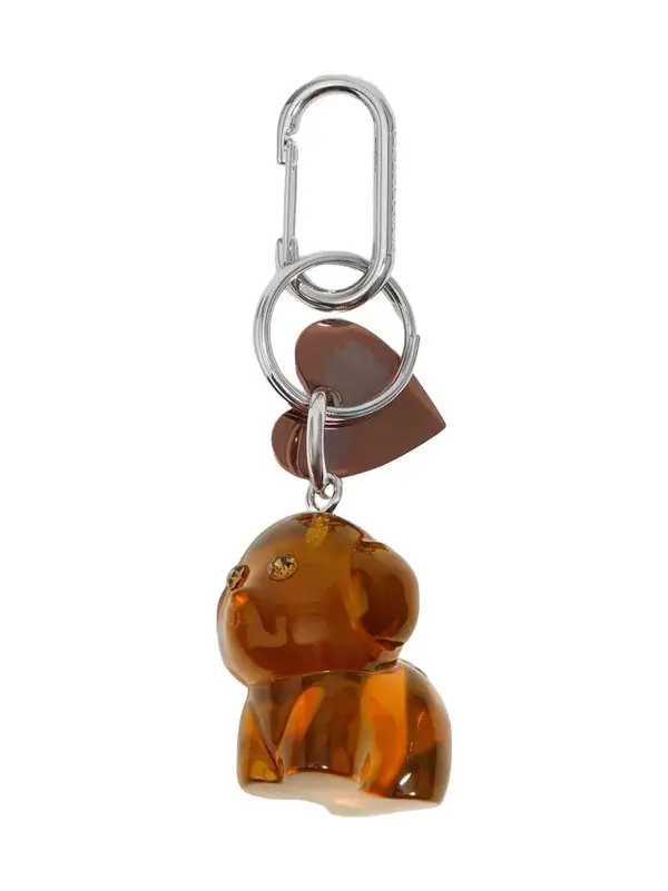 Bimba Y Lola Dog Charm Keyring - Silver