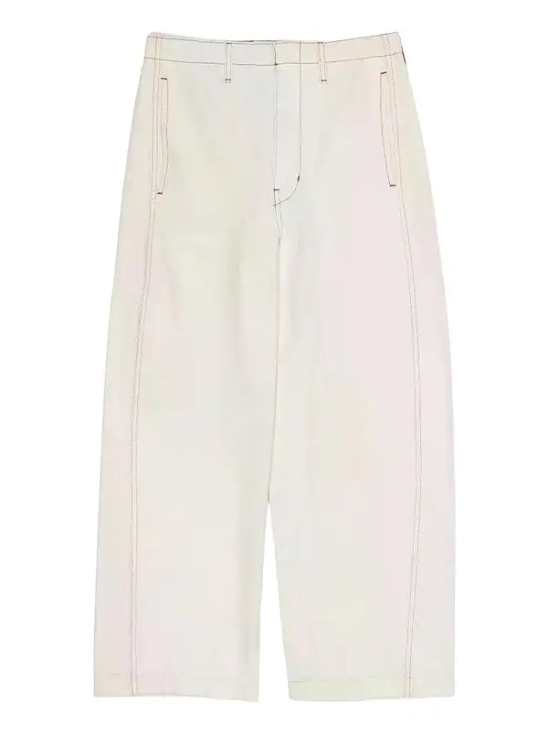 Bimba Y Lola Stitched Barrel Trousers - Neutrals