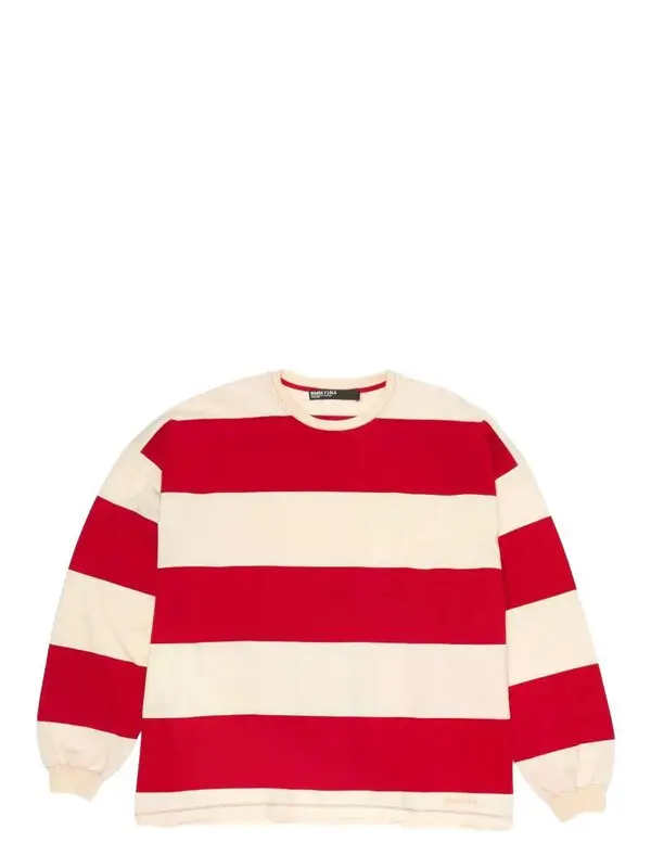 Bimba Y Lola Balloon-sleeved Striped T-shirt - Red