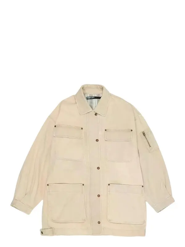 Bimba Y Lola Patch-pocket Coat - Neutrals