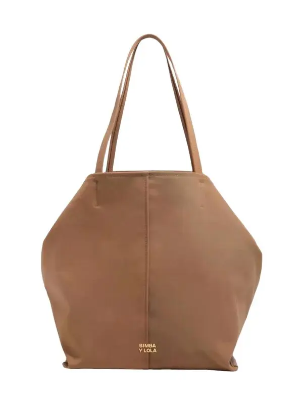 Bimba Y Lola Logo-plaque Shoulder Bag - Brown