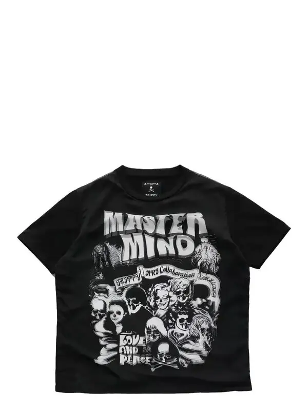 MASTERMIND WORLD X Trippy Mikio Art Rock Stars T-shirt - Black