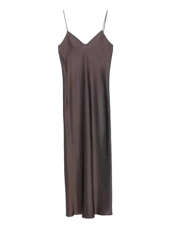 Antonelli Firenze V-neck Slip Maxi Dress - Brown