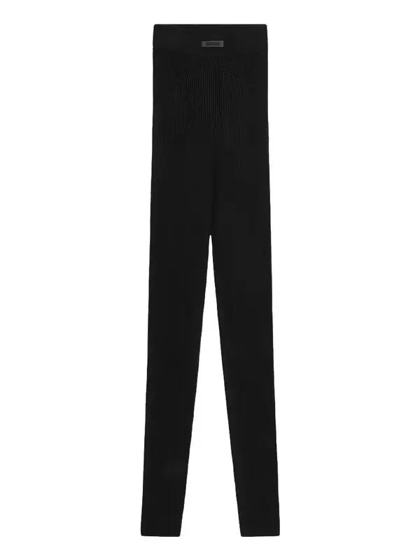 Fear Of God Logo-plaque Leggings - Black