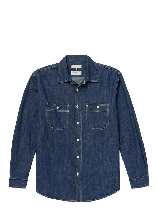 Nudie Jeans Julian Denim Shirt - Blue