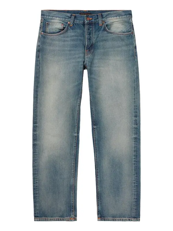 Nudie Jeans Rad Rufus Straight-leg Organic Jeans - Blue