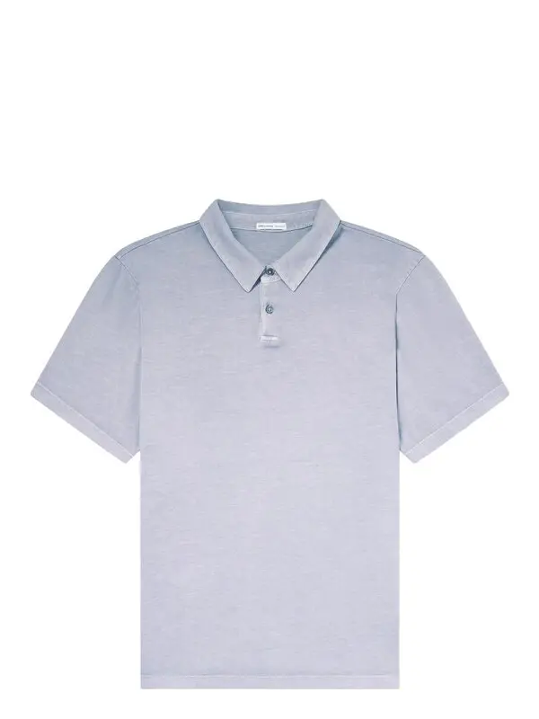 JAMES PERSE Supima Cotton-jersey Polo Shirt - Gray