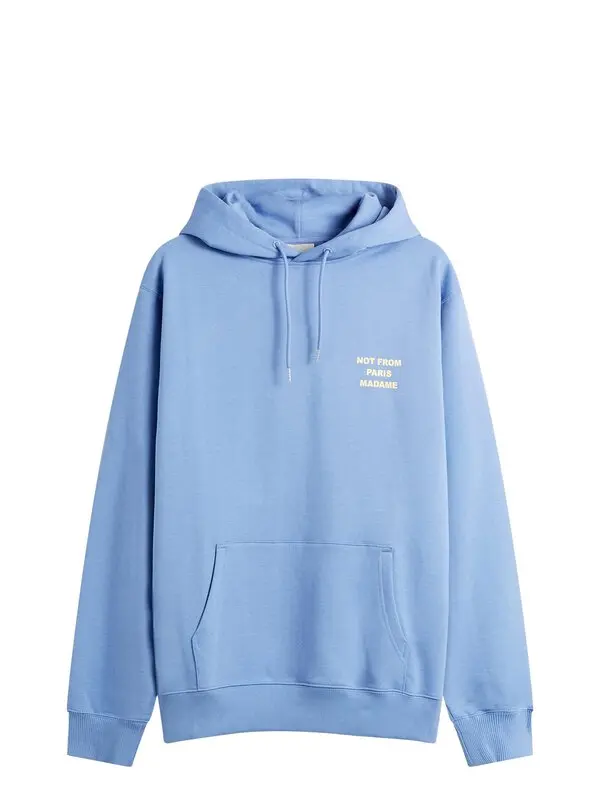 Drole De Monsieur Slogan Hoodie - Atlantic Blue