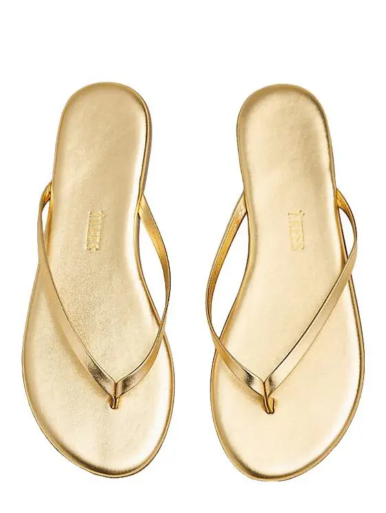 Tkees Thong Sandals - Gold Metallic