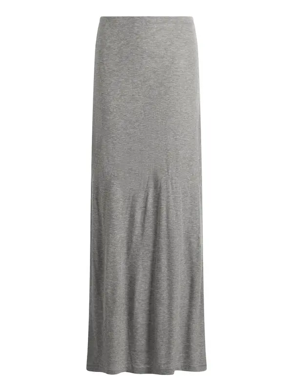 SAMSØE SAMSØE Sadou Jersey Maxi Skirt - Mid Grey Melange