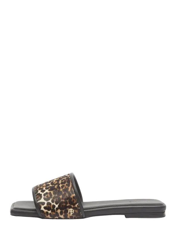 ANINE BING Ria Slides - Leopard