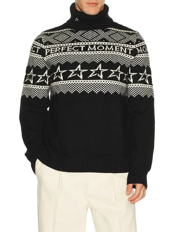 Perfect Moment Fairisle Sweater - Black