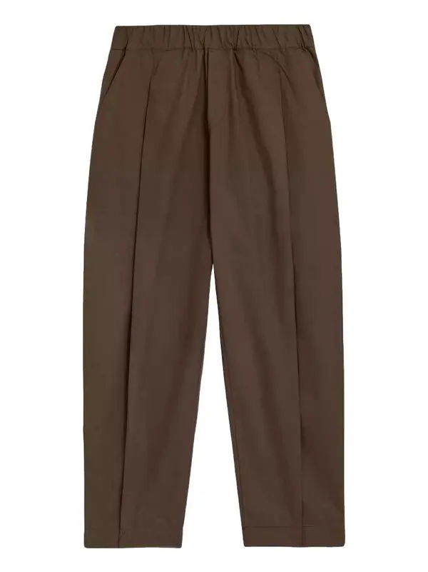 A PAPER KID Poplin Trousers - Brown
