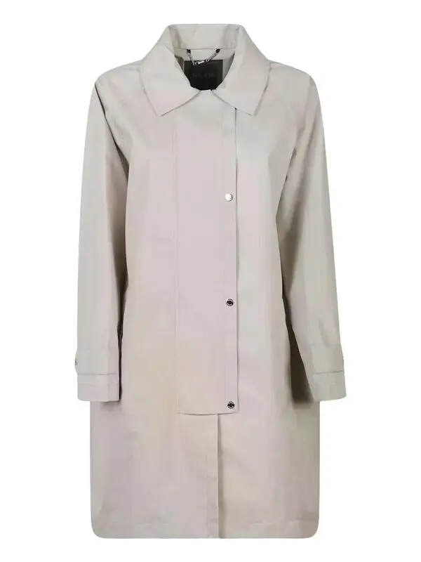 MOORER Buttoned Coat - Neutrals
