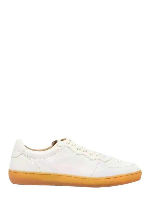 SCAROSSO Aureliano Leather Sneakers - Neutrals