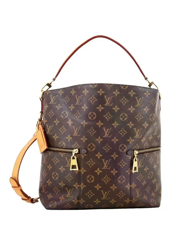 LOUIS VUITTON Melie Handbag Monogram Canvas Hobo - Brown