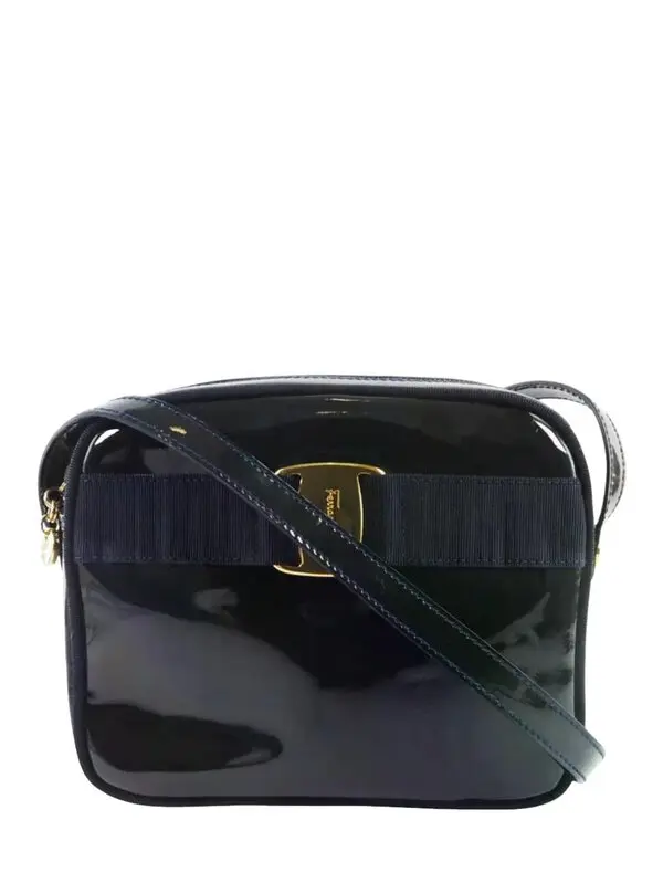 FERRAGAMO Vara Crossbody Bag - Blue