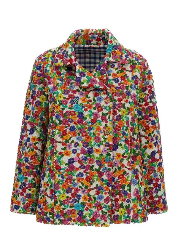 Pero Embroidered Short Jacket - Multicolor