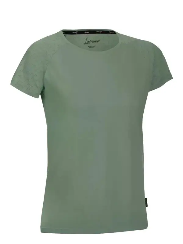 LAMUNT Lara Iconic Tech Short-sleeve Cotton T-shirt - Green