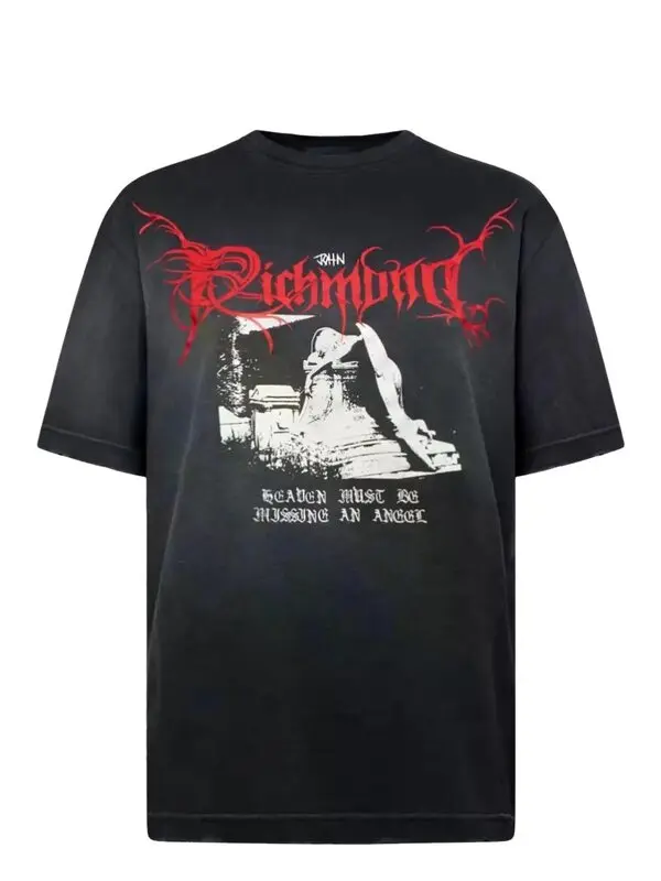 John Richmond Graphic-print T-shirt - Black
