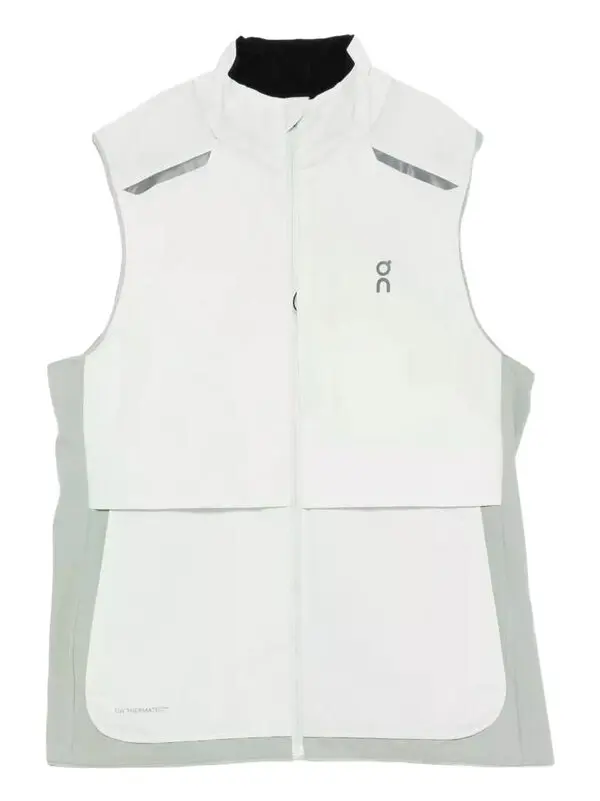 On Reflective Panelled Gilet - Grey
