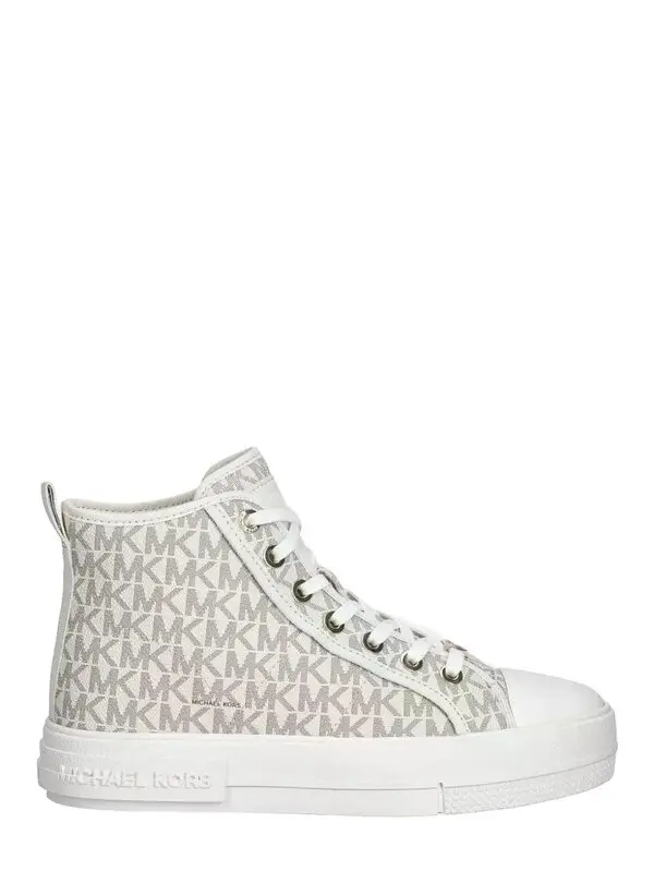 Michael Kors Evy Monogram High-top Sneakers - Neutrals