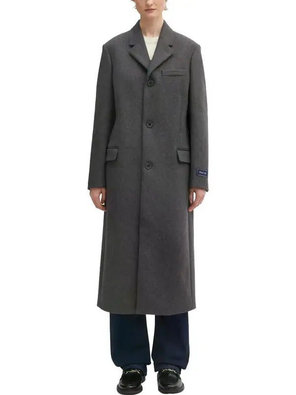 SPORTY & RICH Button Coat - Grey