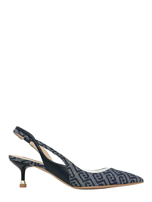 Liu Jo Jacquard Slingback Pumps - Blue