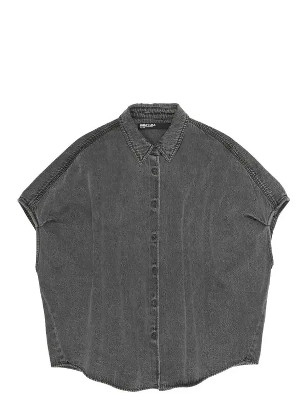Bimba Y Lola Buttoned Short-sleeve Shirt - Black